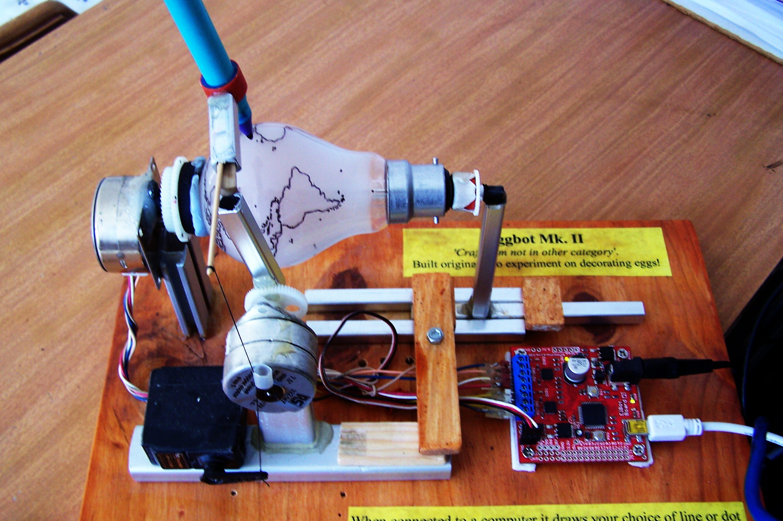 Eggbot, EiBotBoard & Bitwhacker - Raspberry Pi Forums